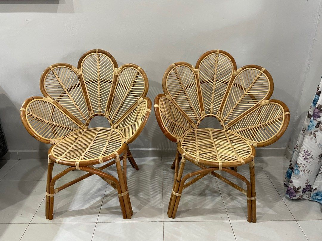 RENTAL Rattan Chair Kerusi Rotan Pelamin Minimalist Minimalis Wedding ...