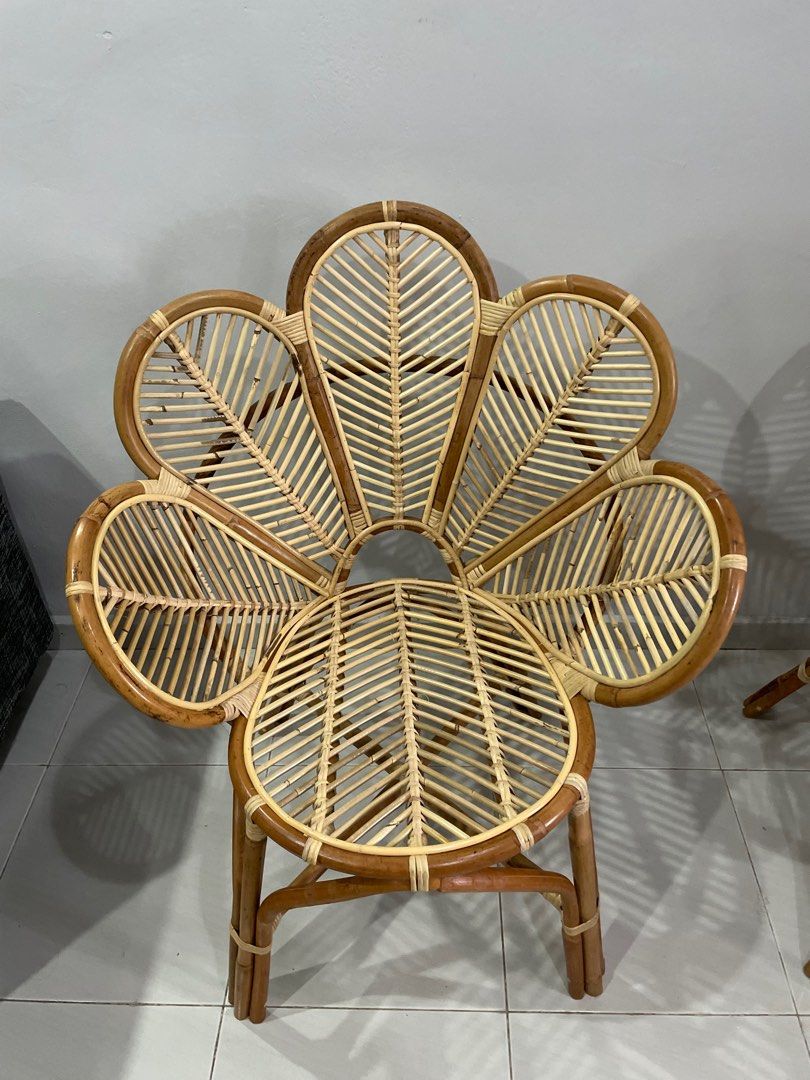 RENTAL Rattan Chair Kerusi Rotan Pelamin Minimalist Minimalis Wedding ...