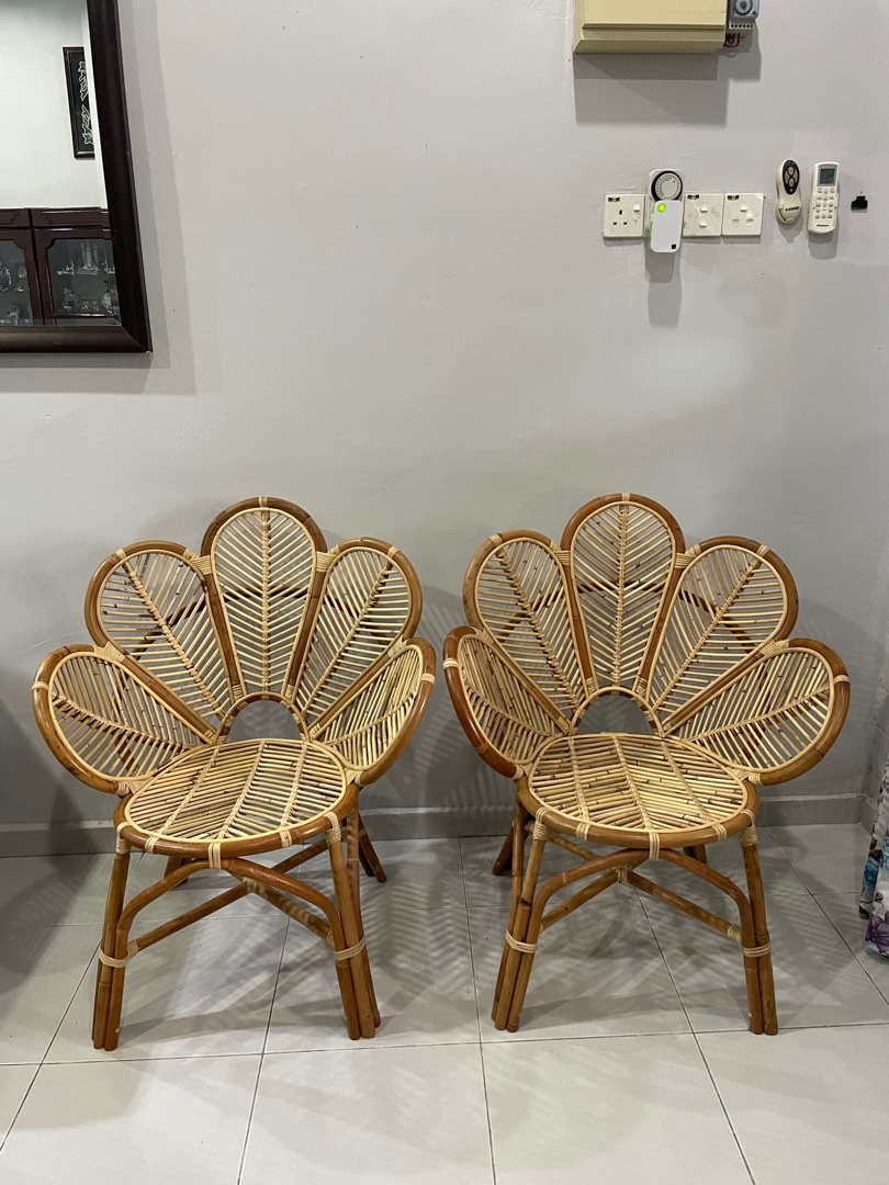 RENTAL Rattan Chair Kerusi Rotan Pelamin Minimalist Minimalis Wedding ...