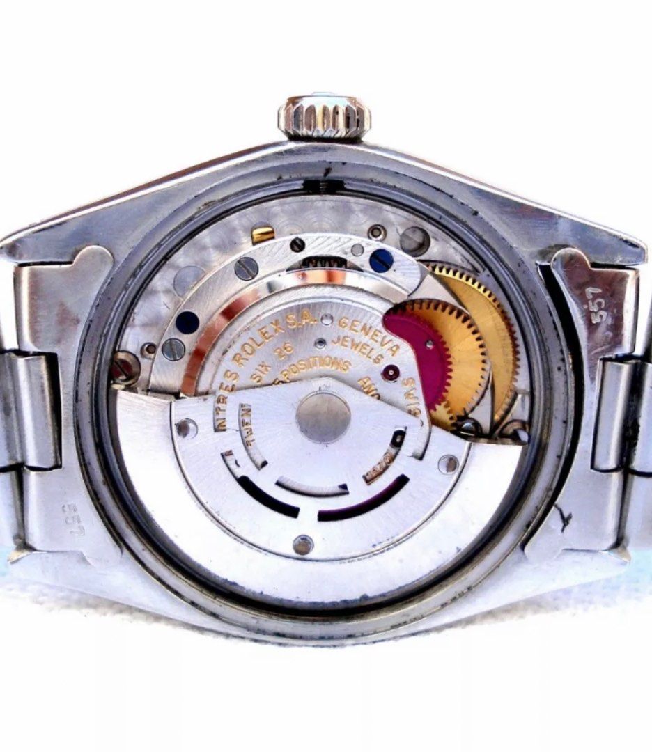 Rolex Oyster Perpetual Datejust Watch Unique Engine Turned Bezel Date ...