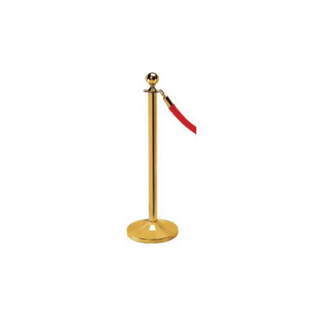 ROPE STANCHION GOLD FINISH; STAINLESS ROPE STANCHION POST; CROWD ...