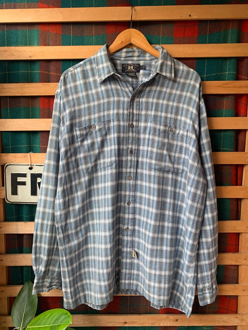 RRL Flannel Shirt, Men's Fashion, Activewear on Carousell