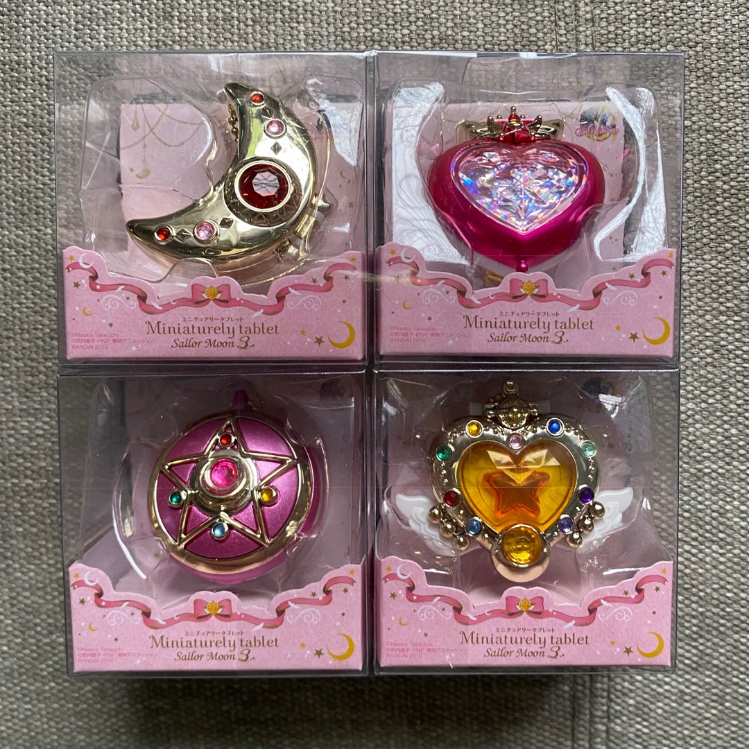 SET: Sailor Moon Miniaturely Tablet Series 3 Star Compact Chibi Compact ...