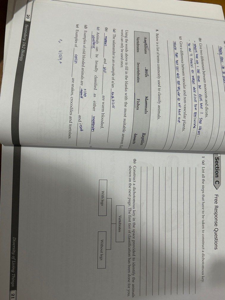 Sec 1 &2 Biology assessment bk for express and IP, Hobbies & Toys ...