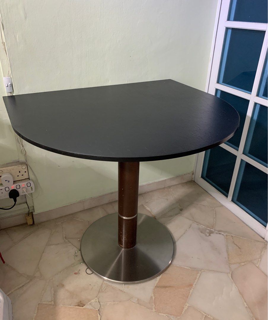 Semi Round Dining Table Solid Wood (2 set can combined into one big ...