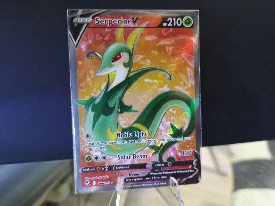 Serperior V Full Art Pokemon TCG, Hobbies & Toys, Toys & Games on Carousell