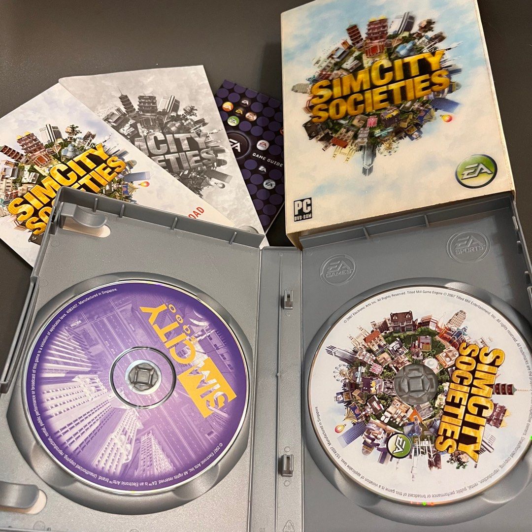 模擬城市SimCity Societies PC game 電腦game碟, 電子遊戲, 電子遊戲機, 其他 - Carousell
