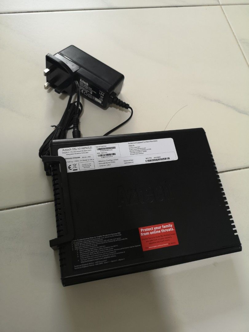 Singtel 4 Aztech Modem, Computers & Tech, Parts & Accessories ...