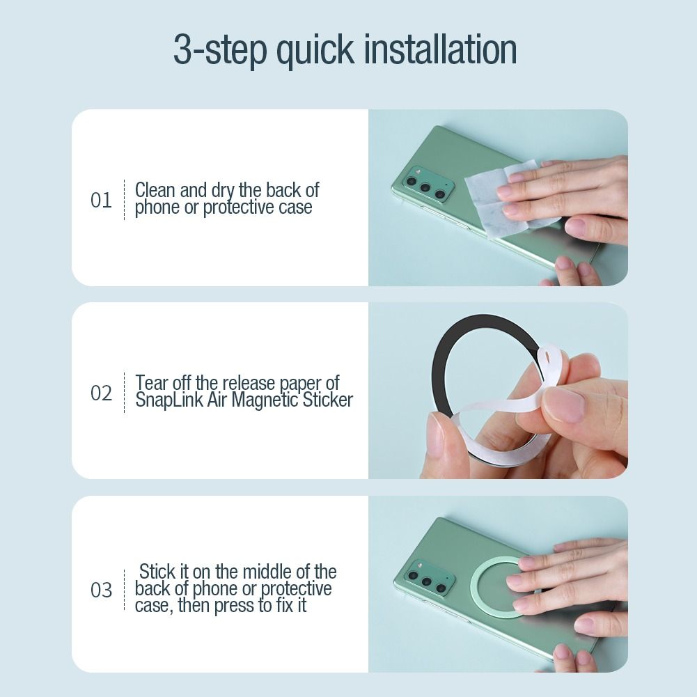 Snaplink Air Magnetic Sticker - Magsafe friendly wireless charging ...