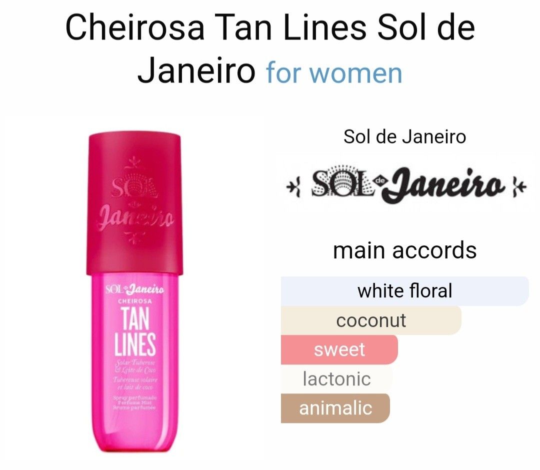 Sol De Janeiro Tan Lines 90mL, Beauty & Personal Care, Fragrance ...