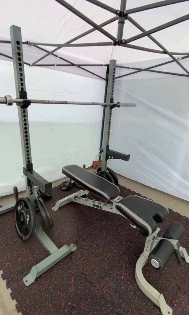 Rack & Bench for squats bench press and deadlift, Sports Equipment ...