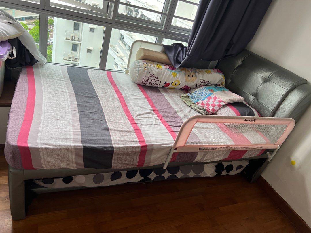 Super single bed & single bed, Furniture & Home Living, Furniture, Bed ...