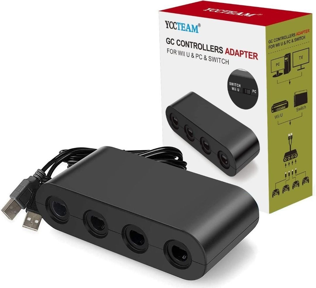 T233 Controller Adapter for GC, Super Smash Bros NGC Controller Adapter ...