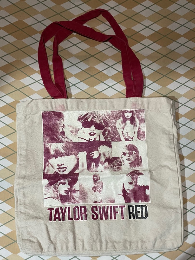 Taylor Swift Themed Canvas Eco Bag, Women's Fashion, Bags & Wallets ...
