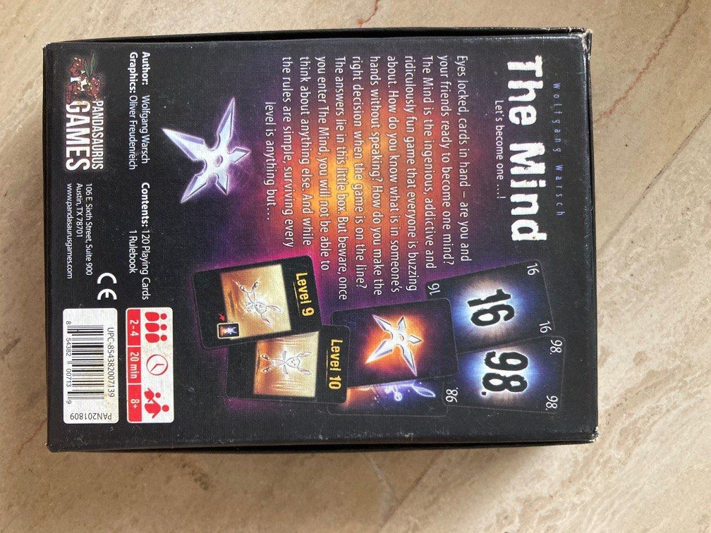 The mind - board game, Hobbies & Toys, Toys & Games on Carousell