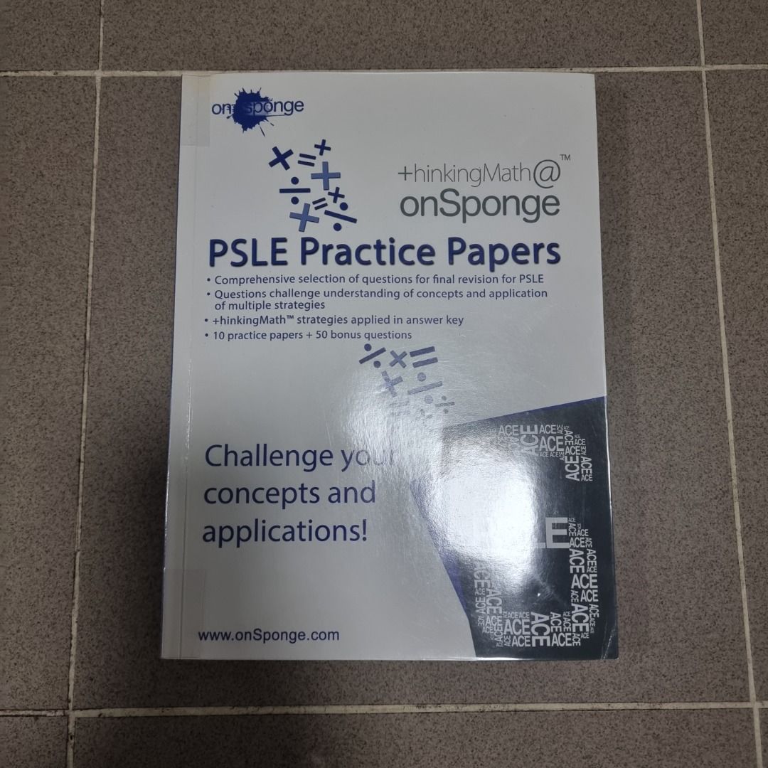 thinkingMath@onSponge PSLE Practice Papers, Hobbies & Toys, Books ...