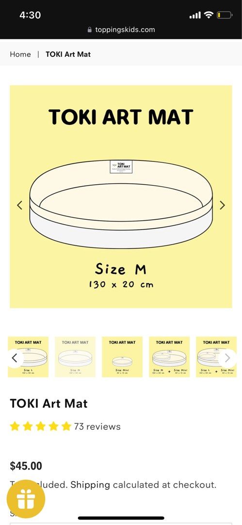 Toki Art Mat, Hobbies & Toys, Toys & Games on Carousell