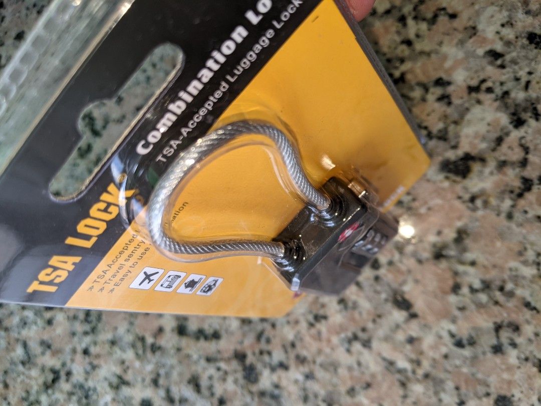 TSA combination lock for luggage and bags, USA travel sentry approved ...