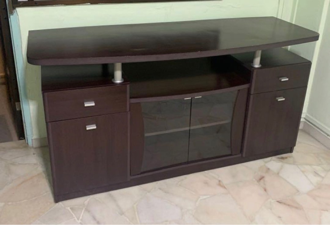 Tv Console Solid Wood, Furniture & Home Living, Furniture, TV Consoles ...