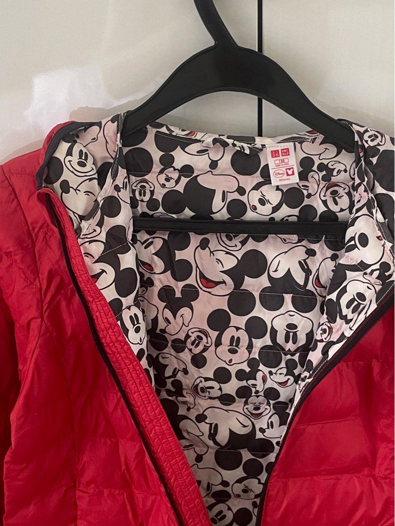 Uniqlo Mickey Mouse Light padded puffer jacket, Babies & Kids, Babies ...