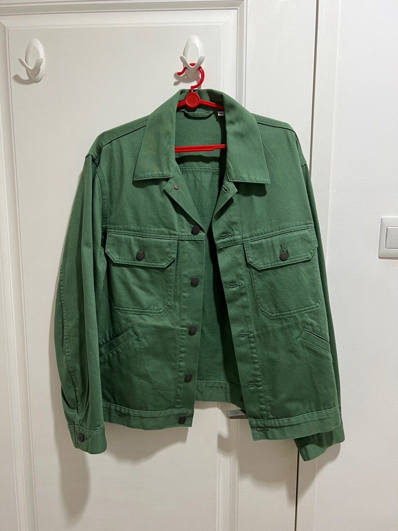 Uniqlo U Green tucker Jacket, Men's Fashion, Coats, Jackets and ...