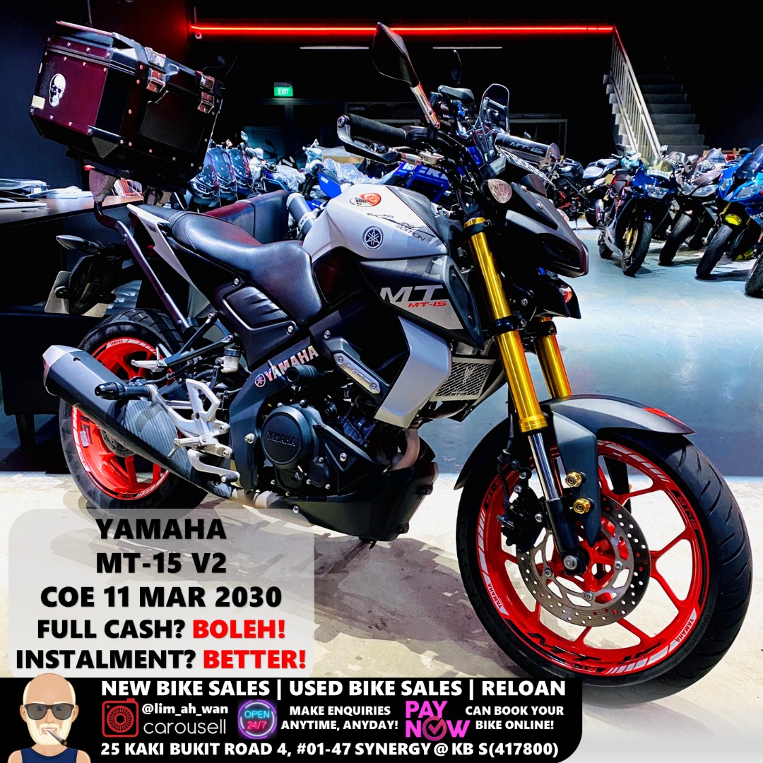 USED Yamaha MT15 V2, Motorcycles, Motorcycles for Sale, Class 2B on Carousell