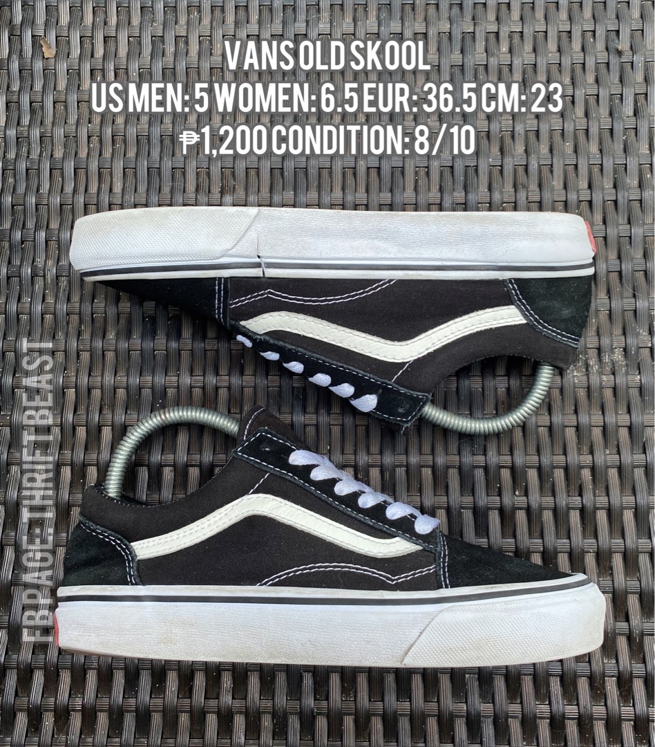 Vans OS black 23Cm, Women's Fashion, Footwear, Sneakers on Carousell