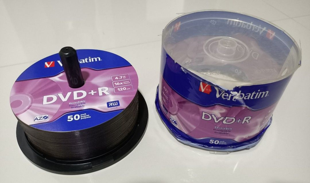 Verbatim Blank DVD-Rs, Hobbies & Toys, Music & Media, CDs & DVDs on ...