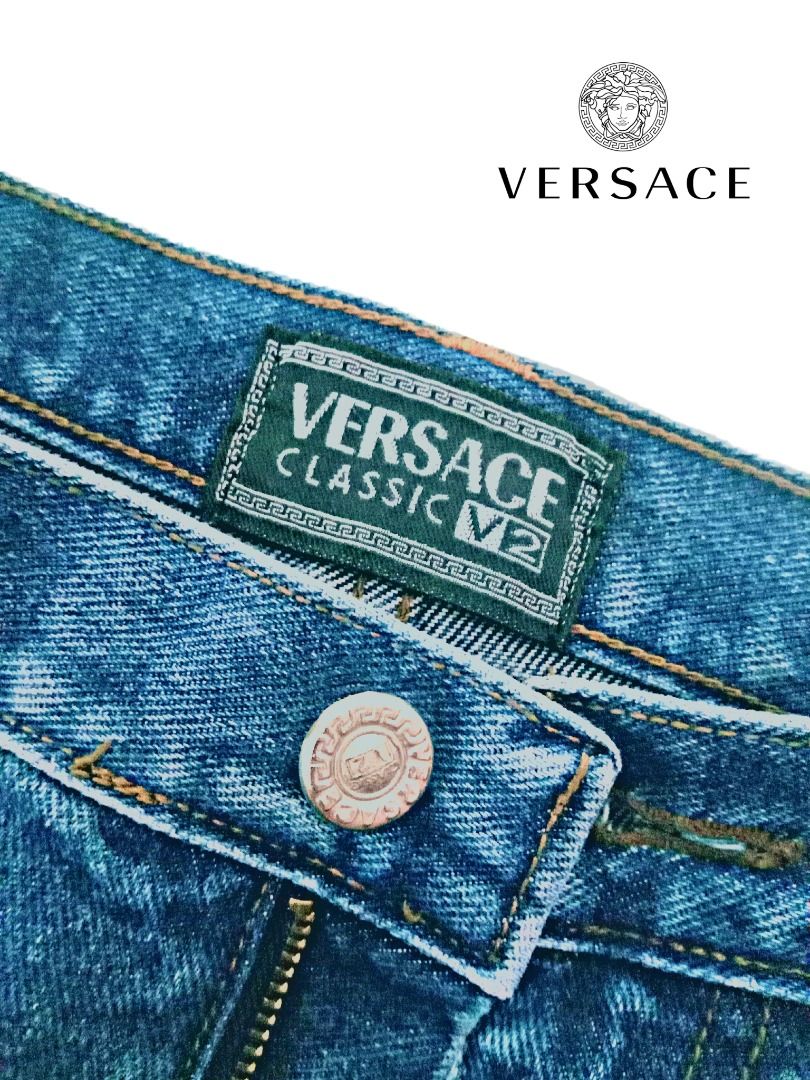 VERSACE CLASSIC V2 DENIM BLUE JEANS, Men's Fashion, Bottoms, Jeans on Carousell