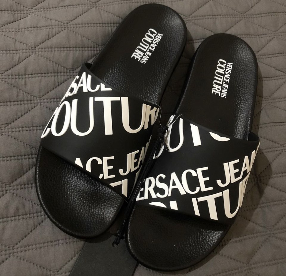 Versace Slides, Men's Fashion, Footwear, Slippers & Slides on Carousell