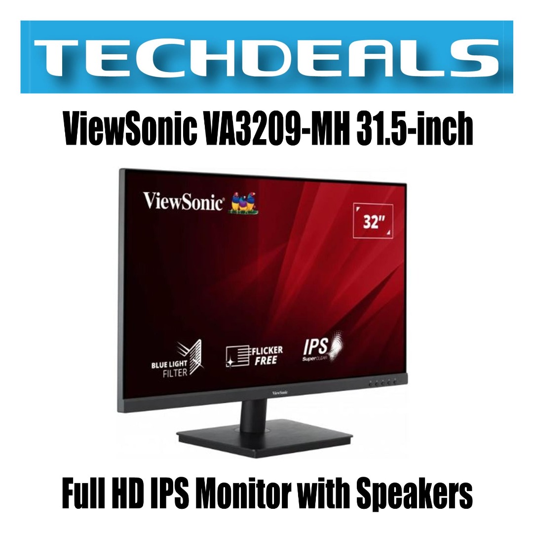 ViewSonic VA3209-MH 31.5-inch Full HD IPS Monitor with Speakers ...