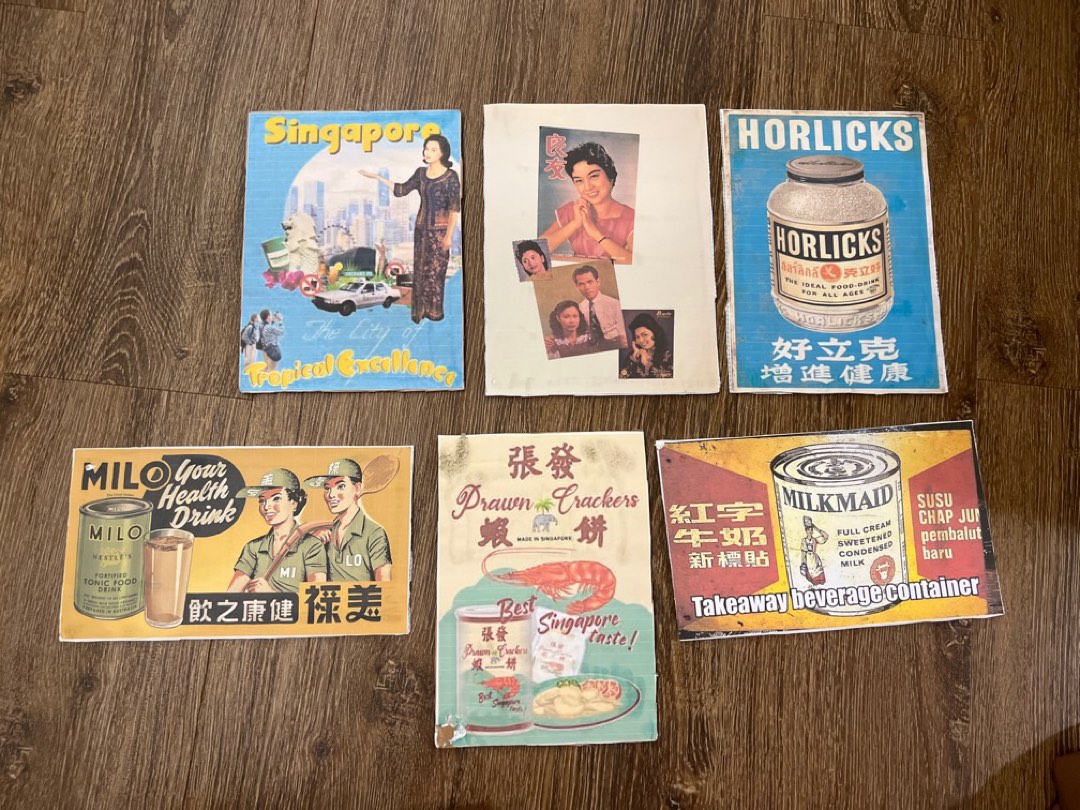 Vintage Posters on Cardboard, Hobbies & Toys, Stationery & Craft ...