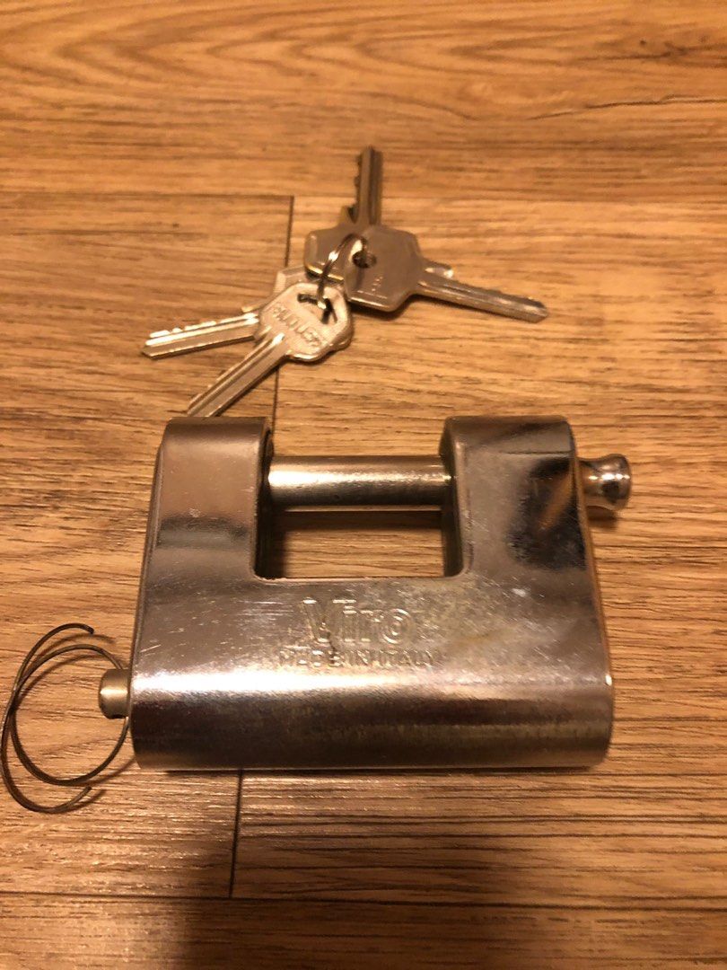 Viro “Made in Italy” Armoured Padlock, Furniture & Home Living ...