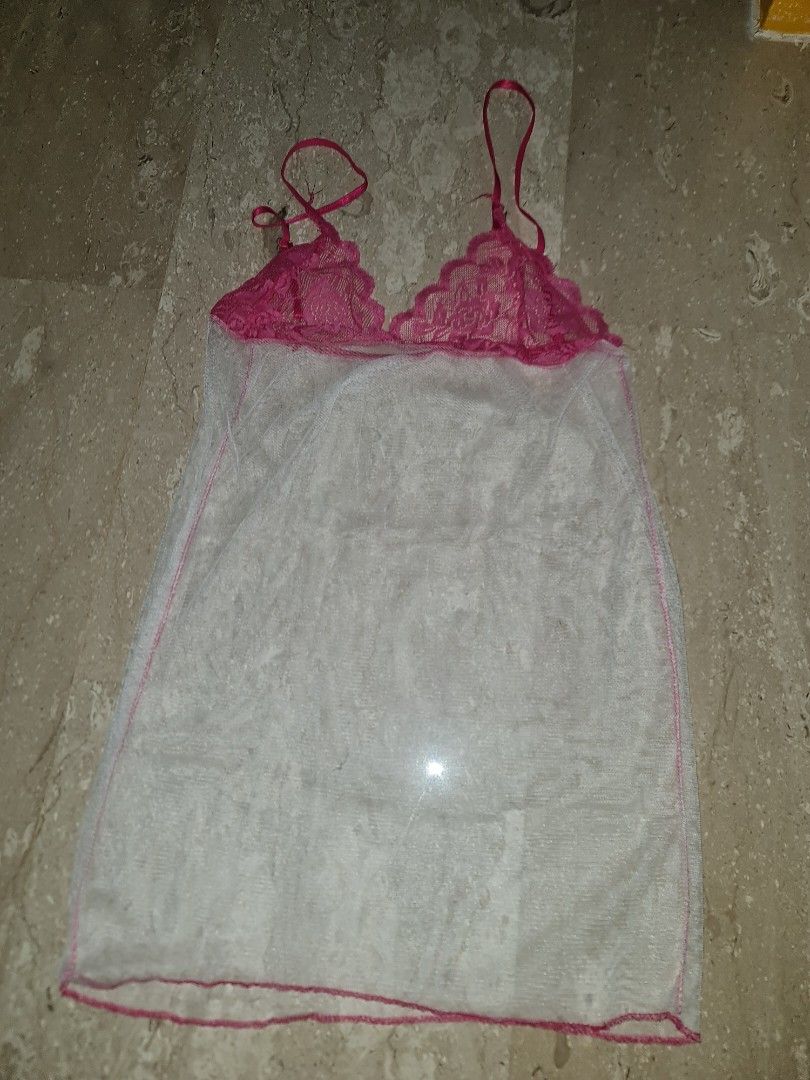 White/purple Lingerie Wear, Women's Fashion, New Undergarments ...