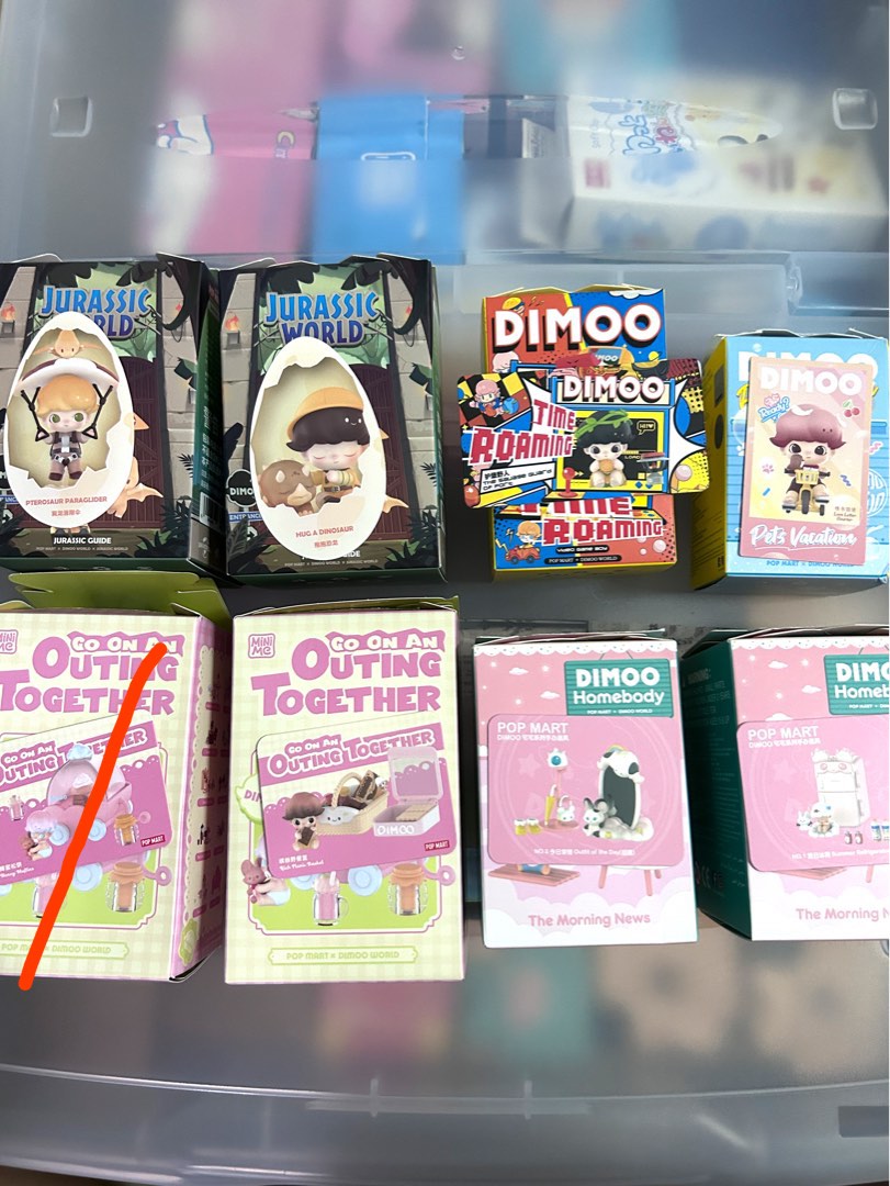 WTS Popmart Dimoo (Jurassic World, Time roaming, pets vacation, outing ...