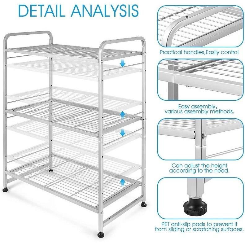 [YBR] Simple Trending 3-Tier Stackable Wire Shelving Unit Storage Rack ...