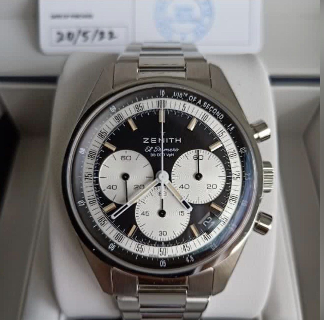 Zenith El Primero Chronomaster Original Reverse Panda Dial on Bracelet 03.3200.3600, Luxury ...