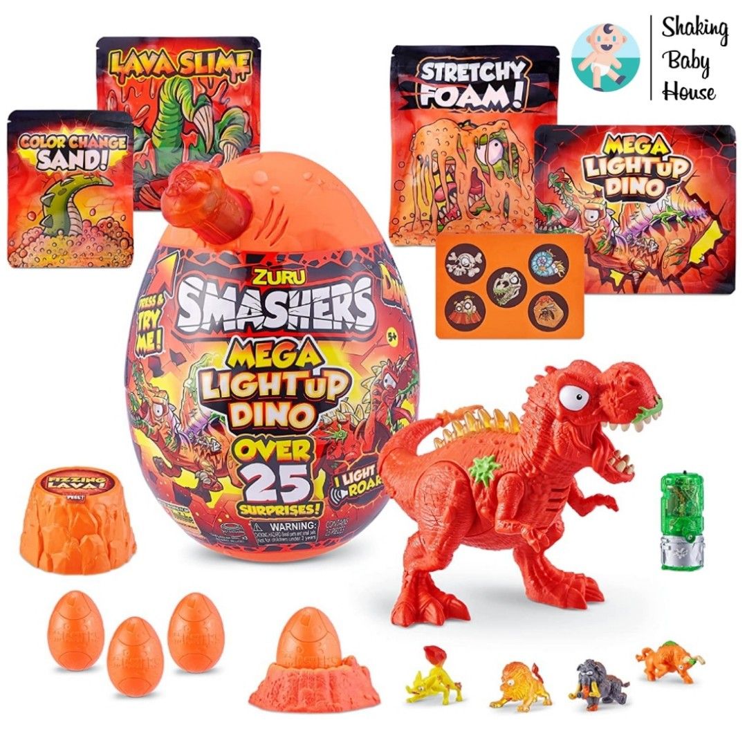 ZURU Smashers Mega Light Up Dino T-Rex Series 4 by ZURU - Collectible ...