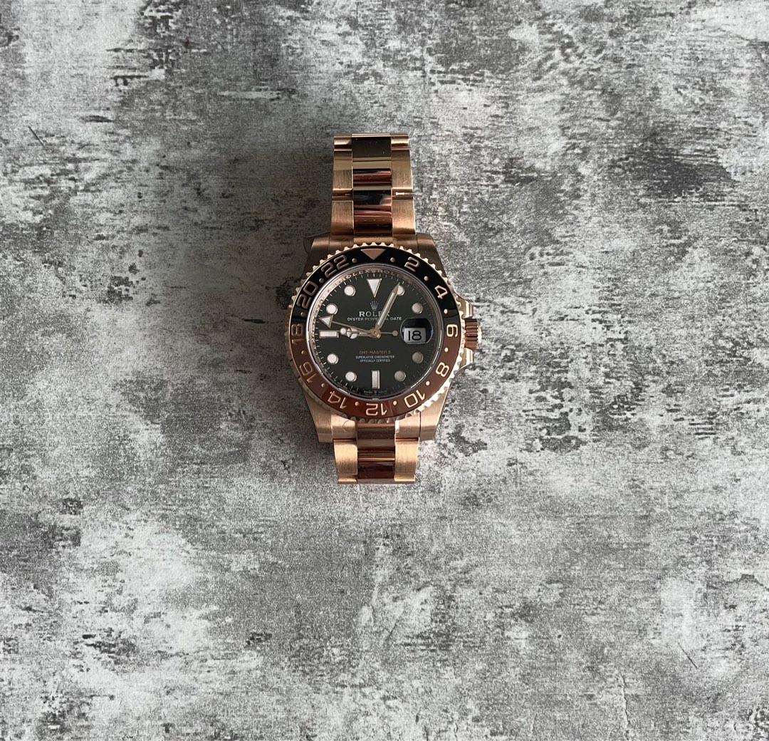 2021 July Rolex Gmt Master 2 full rose gold root beer 126715CHNR ...