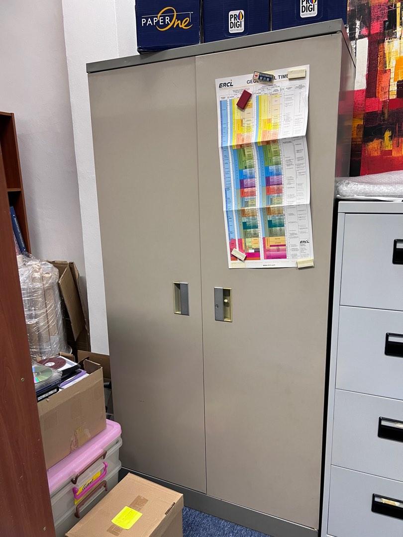 2 Door Metal Filing Cabinet, Furniture & Home Living, Furniture ...