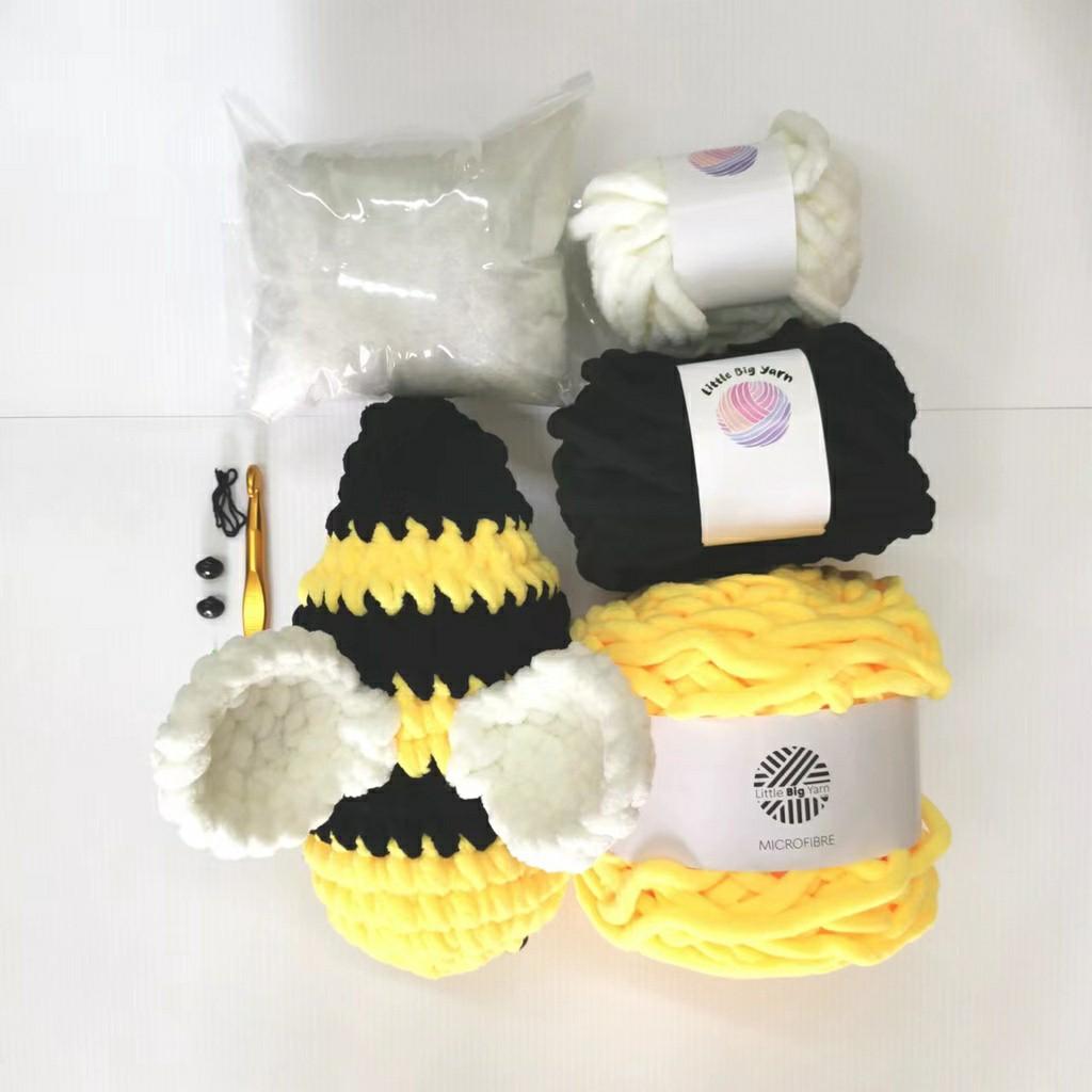 [3 sizes] Cute Bee crochet kit amigurumi diy doll kits, Hobbies & Toys ...