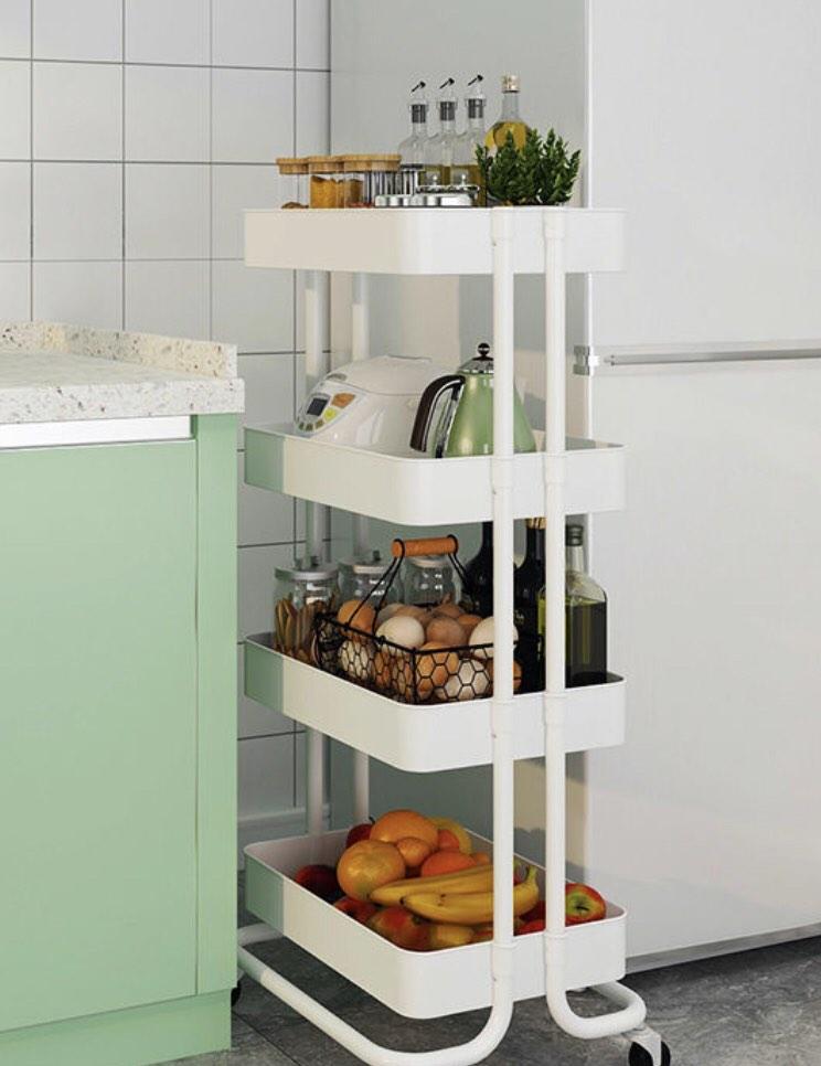 4 layer trolley(adjustable shelves), Furniture & Home Living, Furniture ...