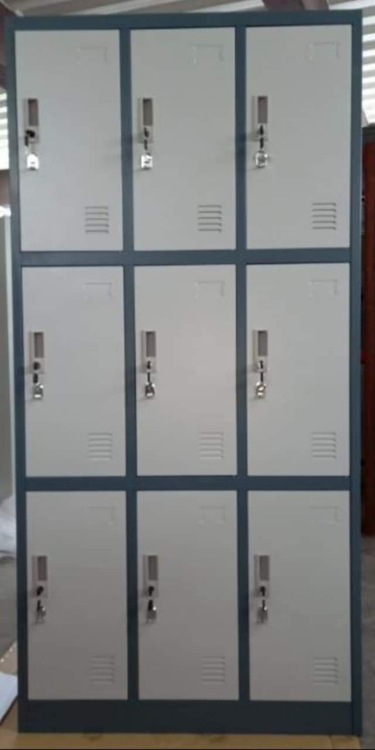 9 door steel lockers, Furniture & Home Living, Office Furniture ...