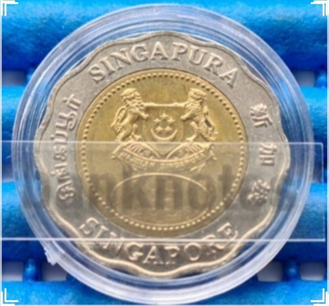 ️ 2000 Singapore Millennium Commemorative $5 Scalloped Shaped ...