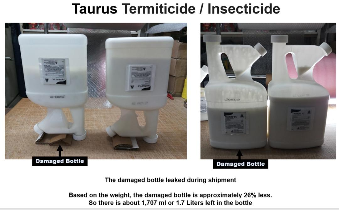 Taurus SC 03599 Termiticide / Insecticide, 78 fl. oz., (Damaged Bottle ...