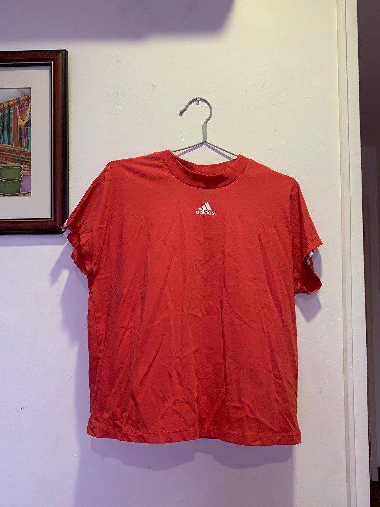 Adidas Red Top, Women's Fashion, Tops, Other Tops on Carousell