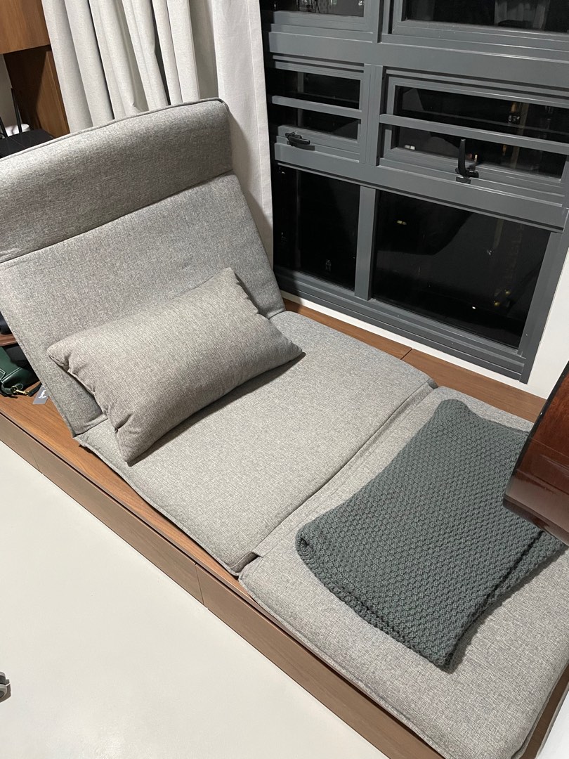 Adjustable Day Bed with Pillow, Furniture & Home Living, Furniture, Bed ...