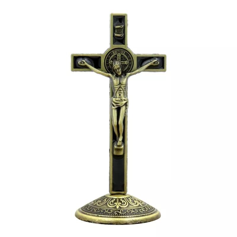 Antique metal holy table Cross of Jesus Christ with Stand, Hobbies ...