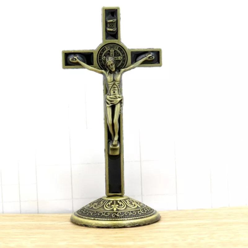 Antique metal holy table Cross of Jesus Christ with Stand, Hobbies ...