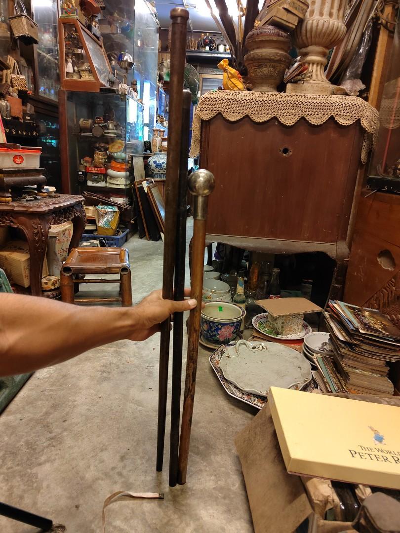 Assorted swagger sticks, silver cap (price per piece), Hobbies & Toys ...